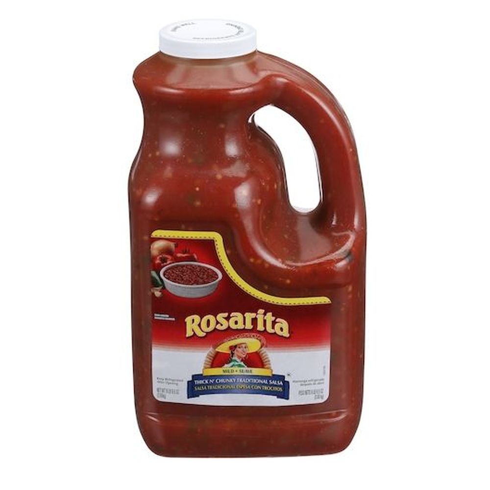 Rosarita Thick N Chunky Salsa - Plastic Jug, 1 Gallon -- 4 per case