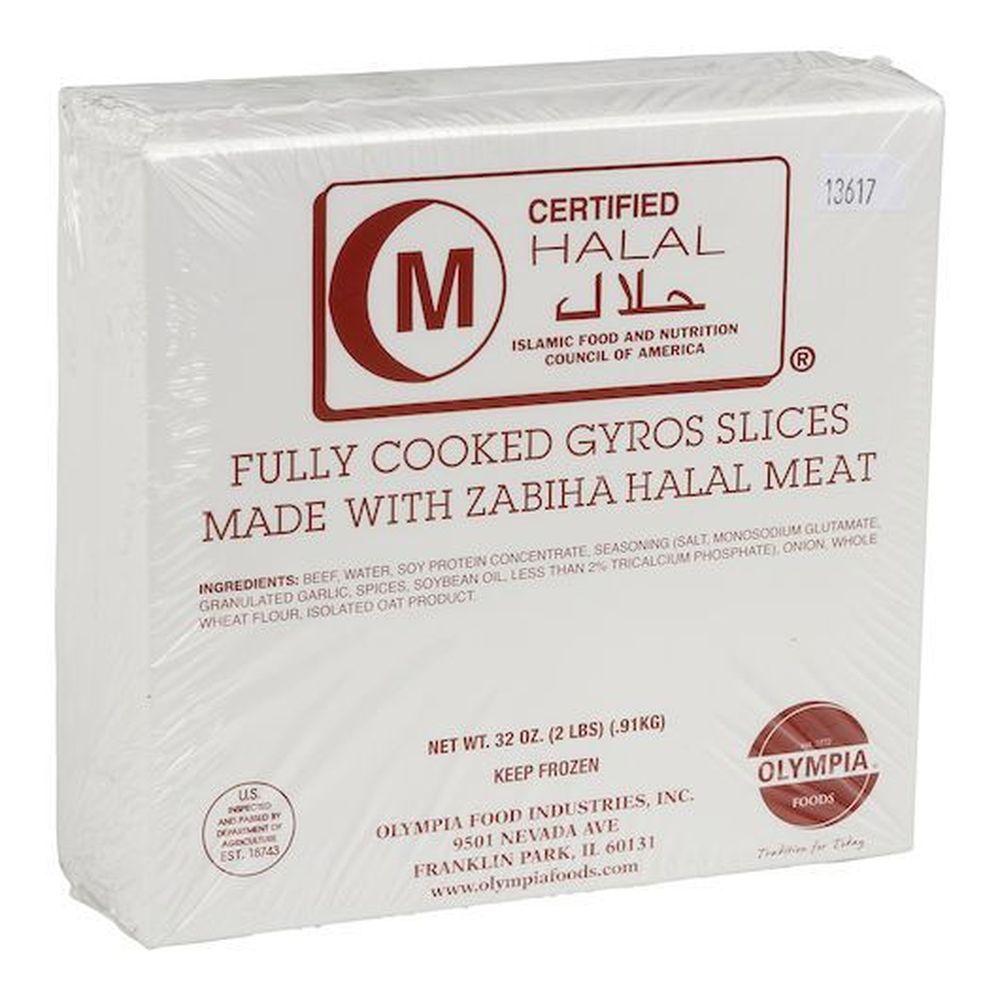 Olympia Foods Fully Cooked Sliced Gyro Meatloaf, 2 Pound - 10 per case ...