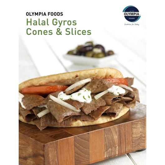 Olympia Foods Halal Beef and Lamb Greek Style Gyros Cones, 20 Pound ...