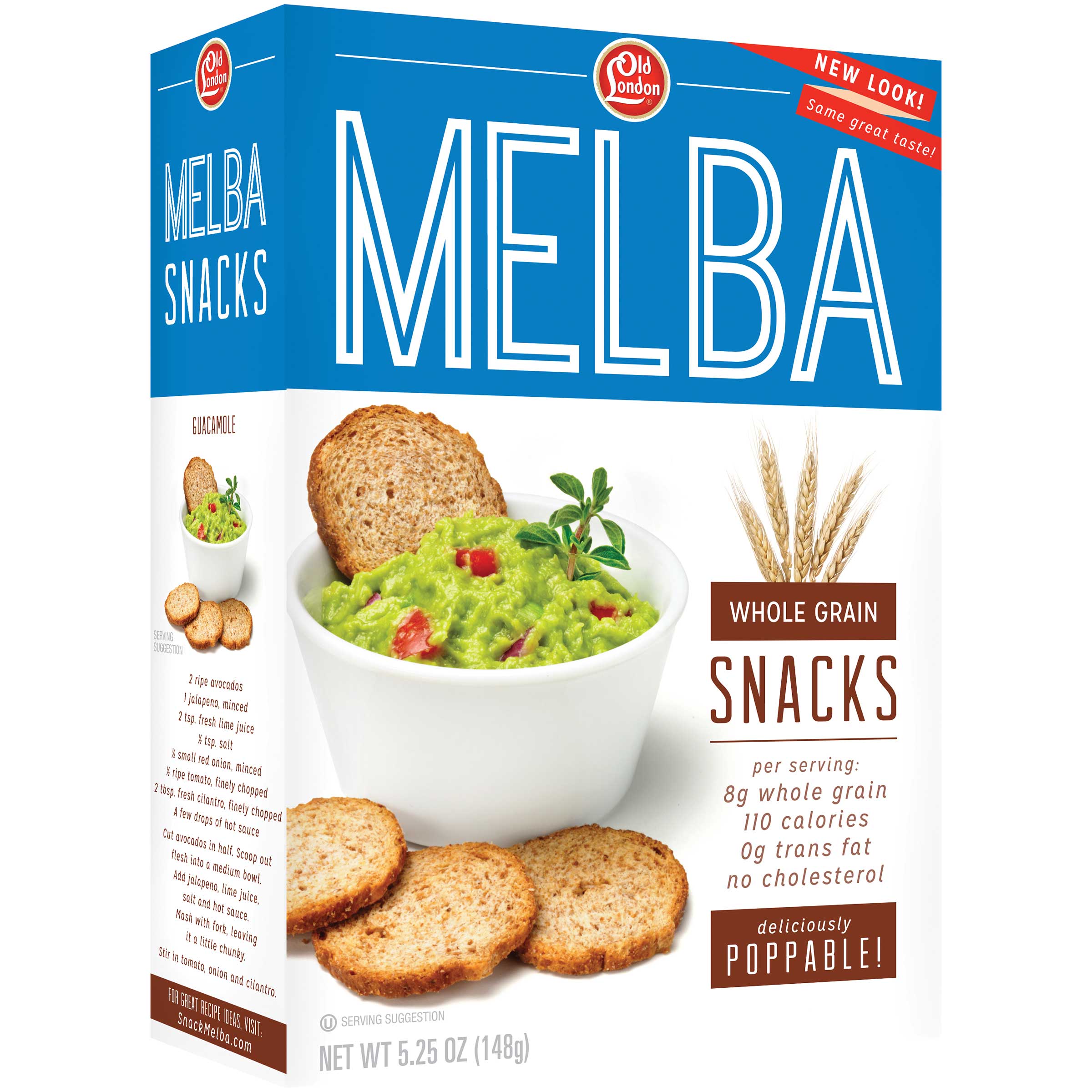 Old London Whole Grain Melba Snacks, 5.25 Ounce -- 12 per case.