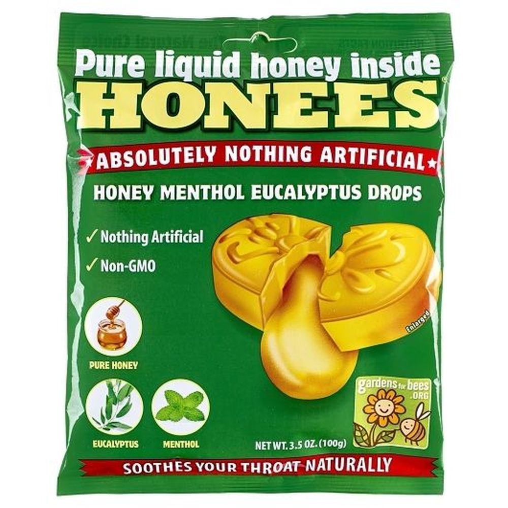 Honees Honey Cough Drop - Shipper, 20 count -- 36 per case