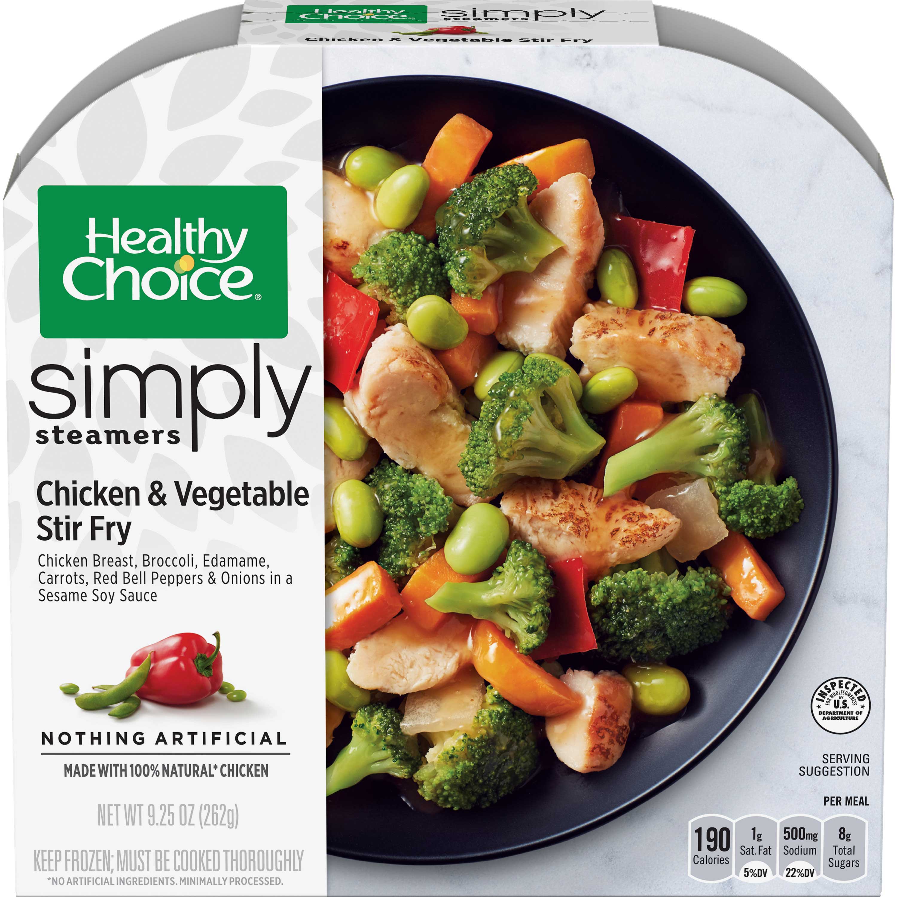 Healthy Choice Asian Chicken and Vegetable Stir Fry, 9.25 Ounce -- 8 ...