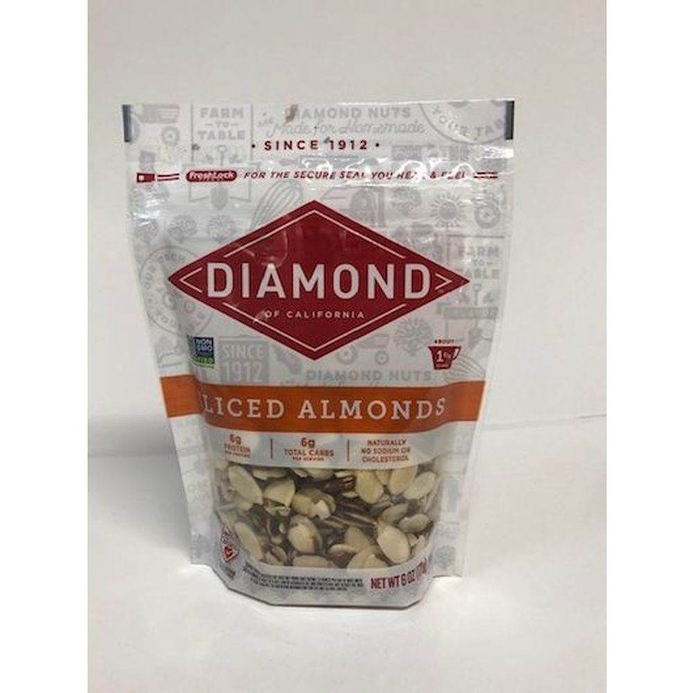 Diamond Sliced Almonds, 6 Ounce -- 12 per case