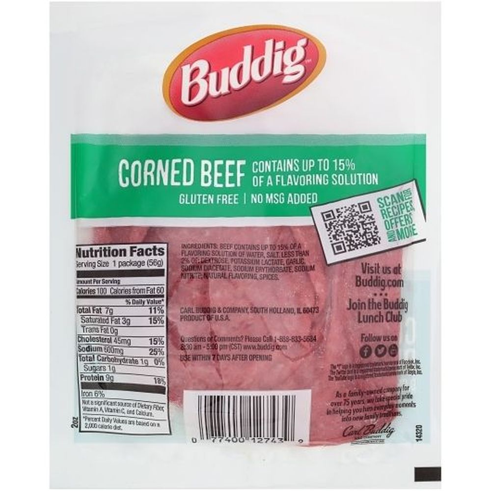 Carl Buddig Original Corned Beef | FoodServiceDirect