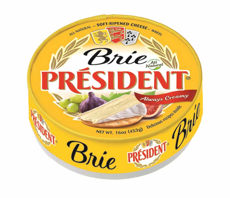 President Soft Ripened Brie Cheese Wheels Case | FoodServiceDirect
