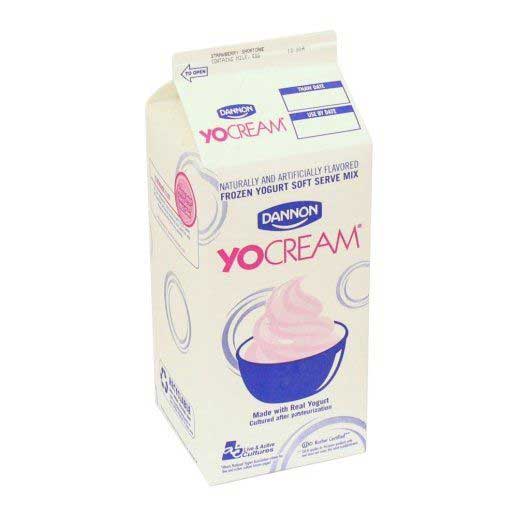 Yocream Premium Strawberry Shortcake Soft Serve Yogurt Mix, 64 Ounce ...