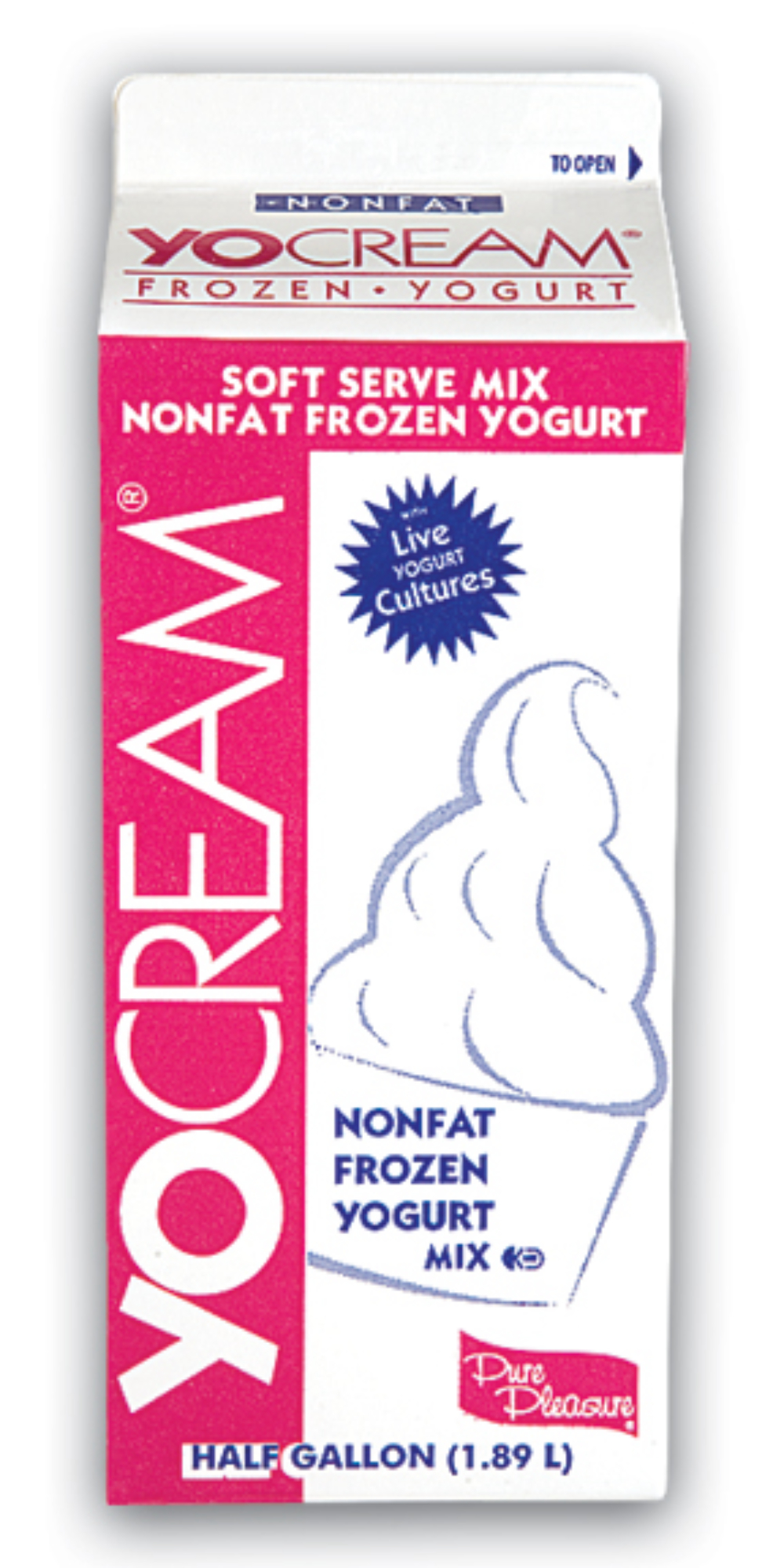 Dannon YoCream Nonfat Mountain Blackberry Frozen Yogurt Case ...