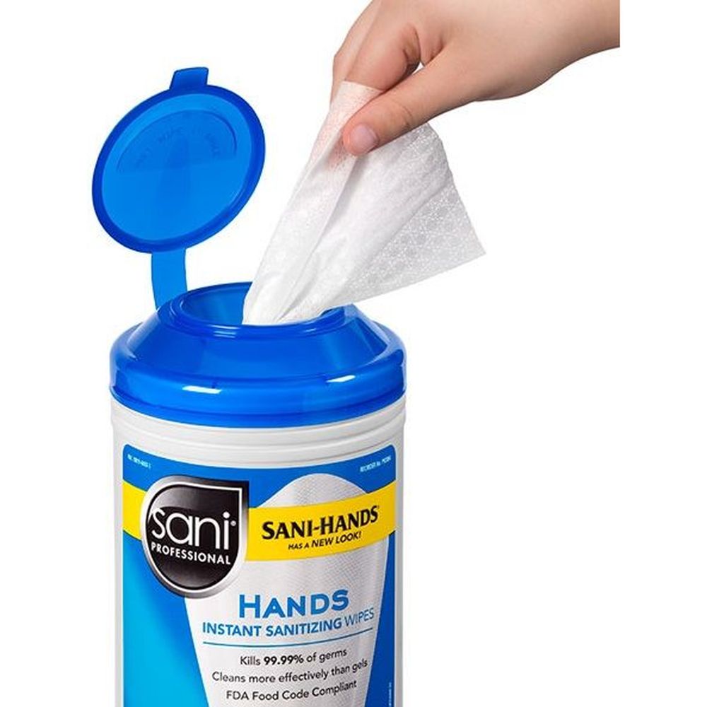 Sani Professional Instant Hand Sanitizing Wipes, 300 count -- 6 per case
