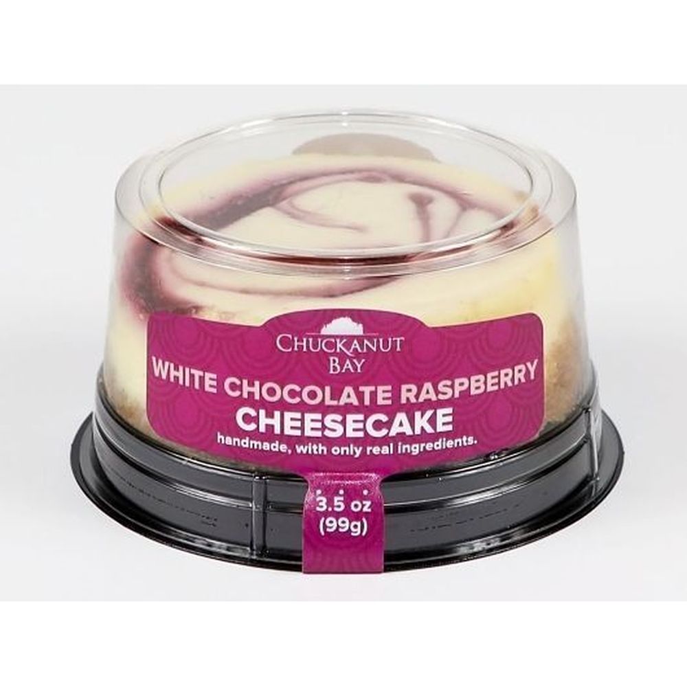 Chuckanut Bay 3 inch White Chocolate Raspberry Cheesecake, 3.5 Ounce ...