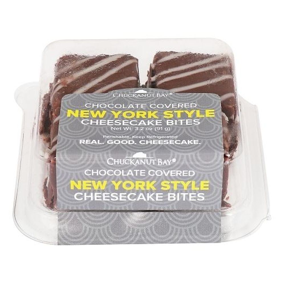 Chuckanut Bay Chocolate Covered New York Style Cheesecake Bites, 3.2 ...