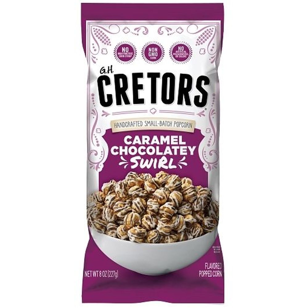 Gh Cretors Caramel Chocolatey Swirl Flavored Popped Corn, 8 Ounce -- 12 ...