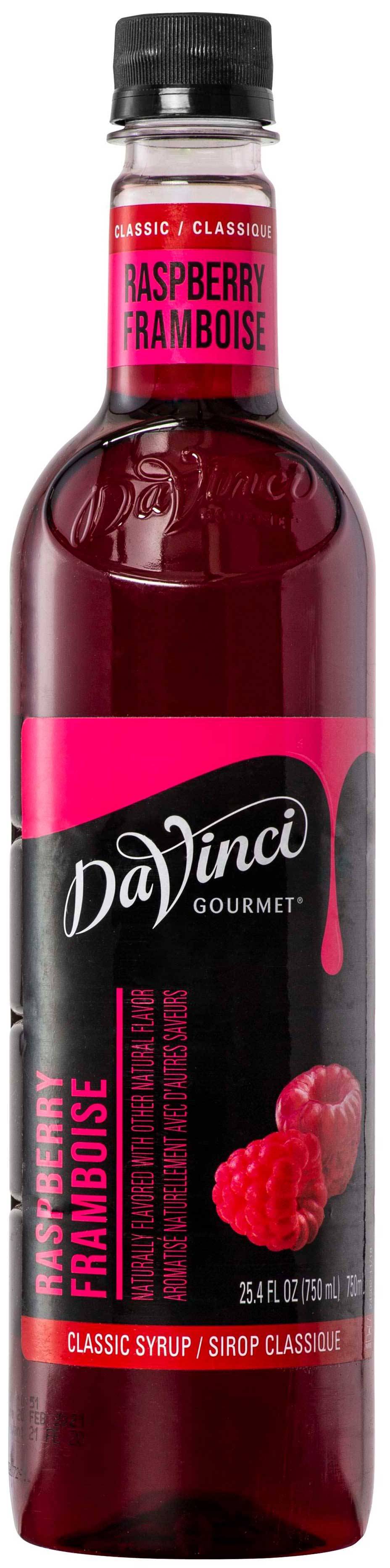 DaVinci Gourmet Classic Raspberry Syrup, 750 Milliliter Plastic Bottle ...