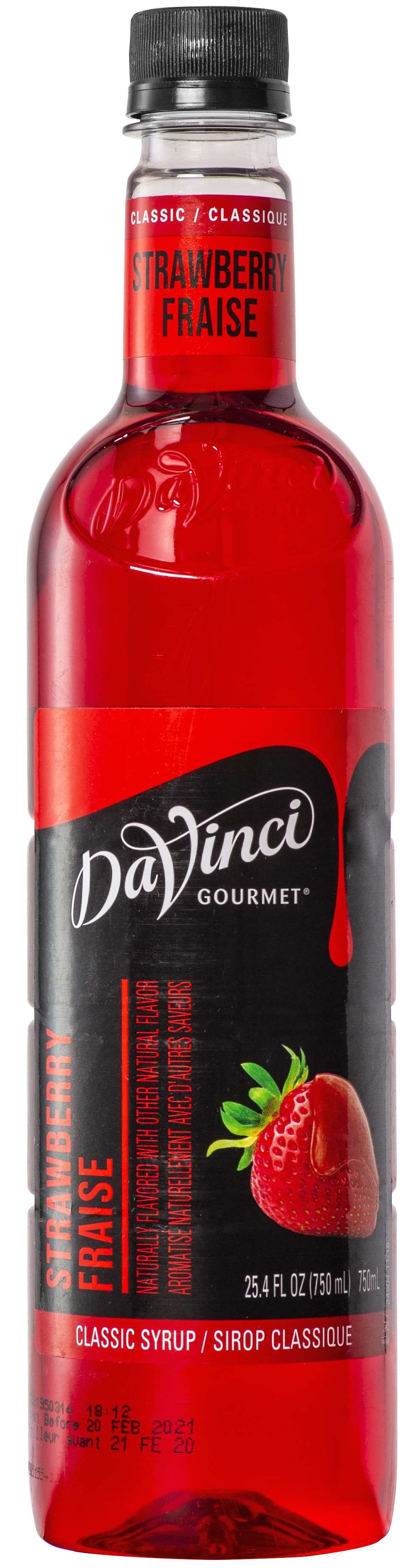 Davinci Gourmet Strawberry Syrup, 750 Milliliter -- 12 per case