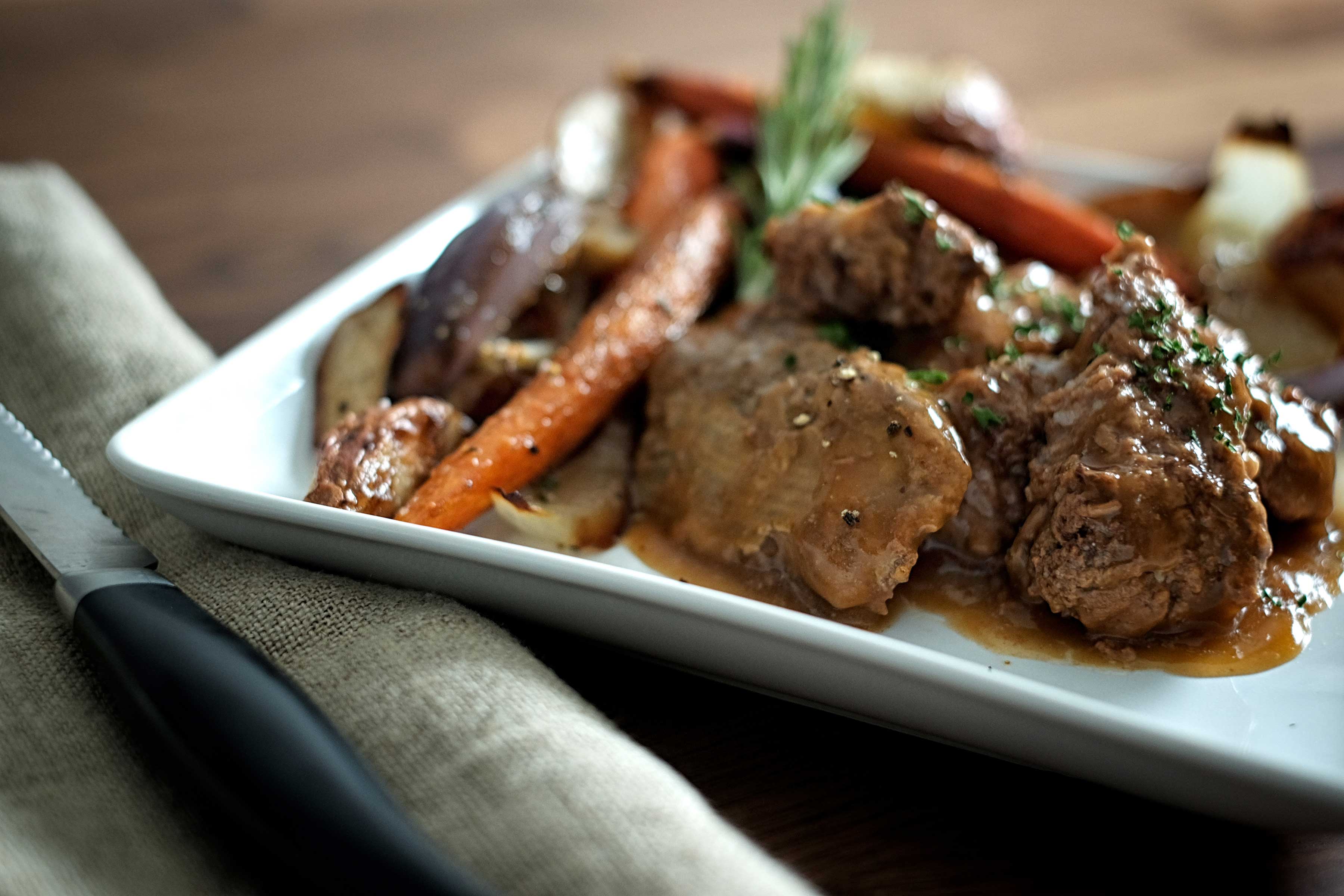 Vanee Foods Cubed Beef in Broth, 48 Ounce -- 6 per case.