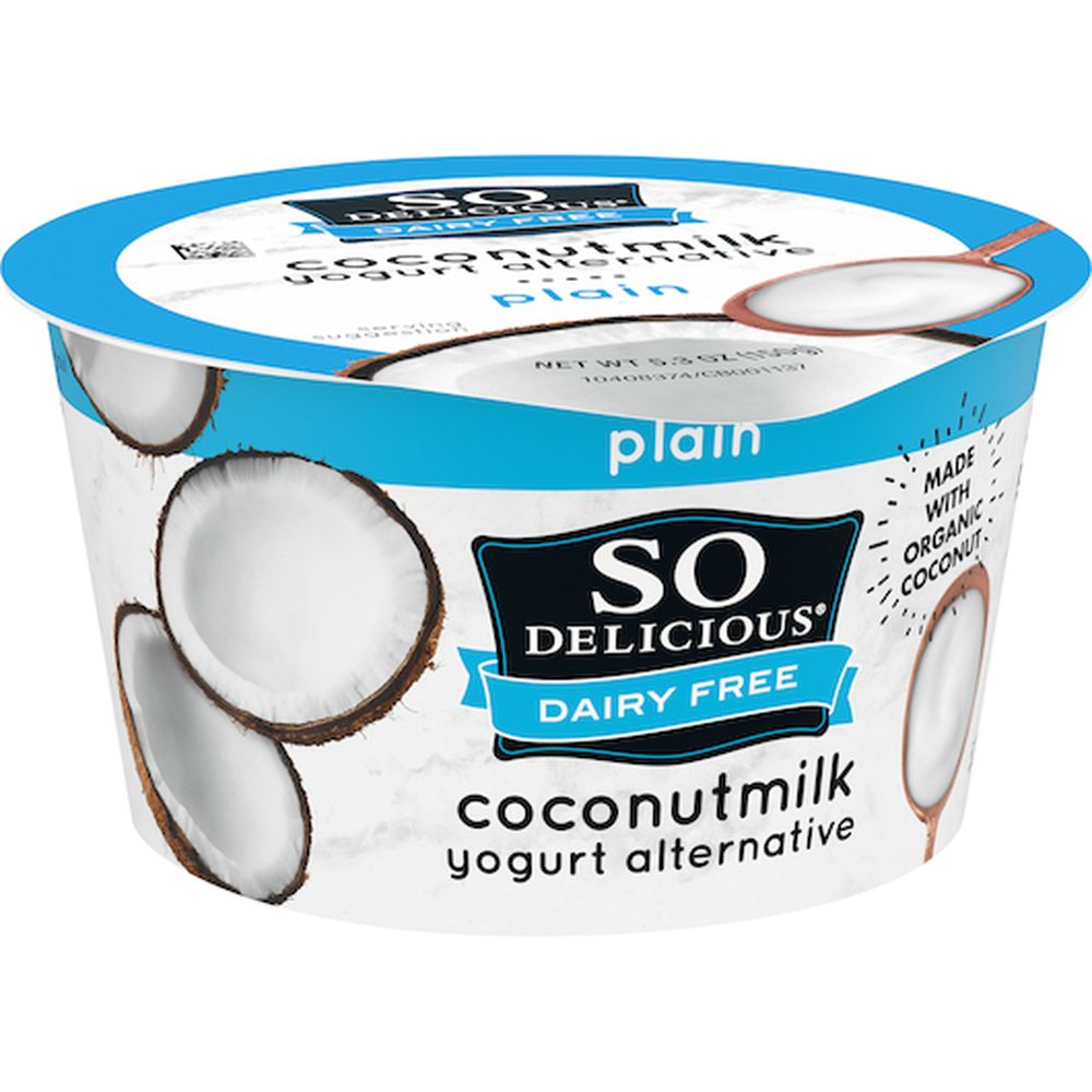 So Delicious Dairy Free Cultured Organic Coconut Plain Yogurt, 5.3 ...
