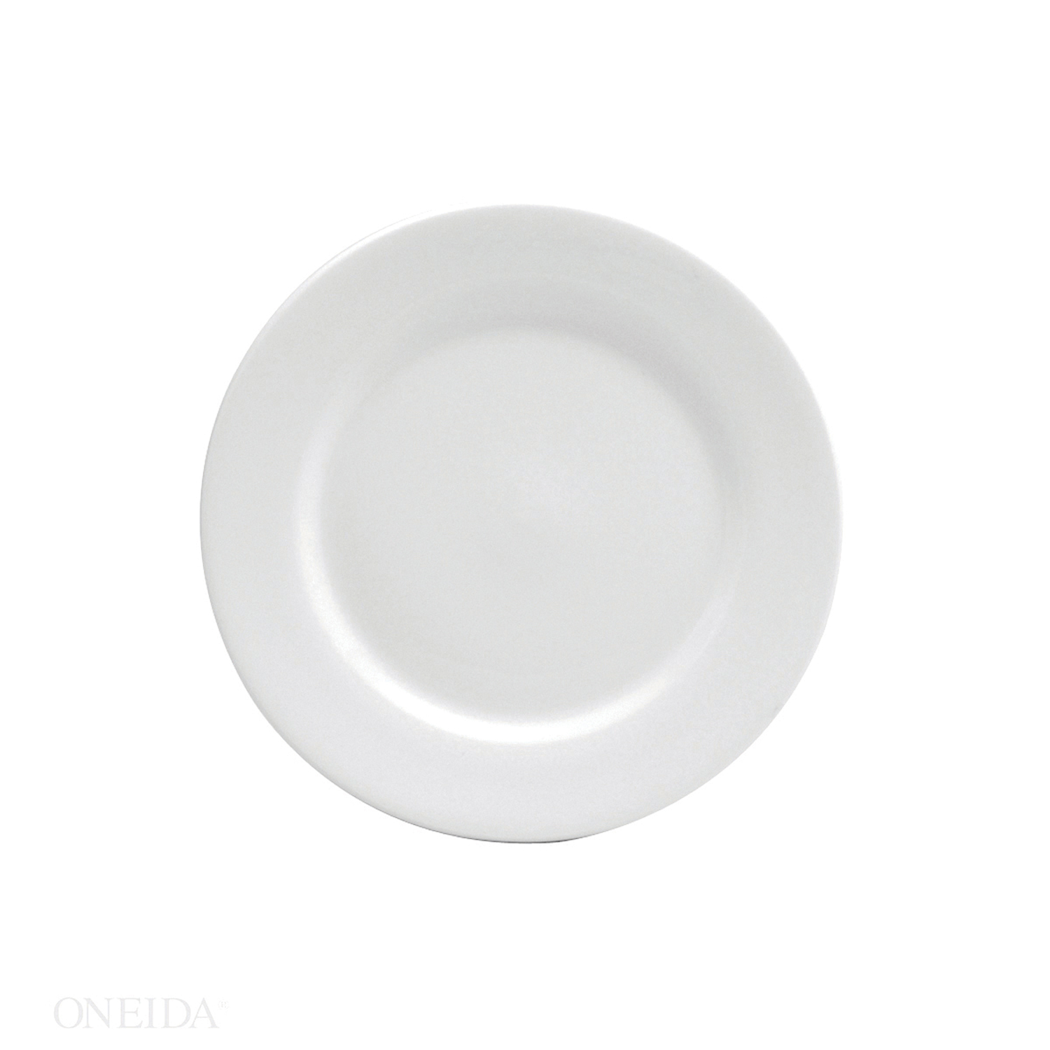 Oneida Buffalo Bright White Ware Rolled Edge Plate Case | FoodServiceDirect