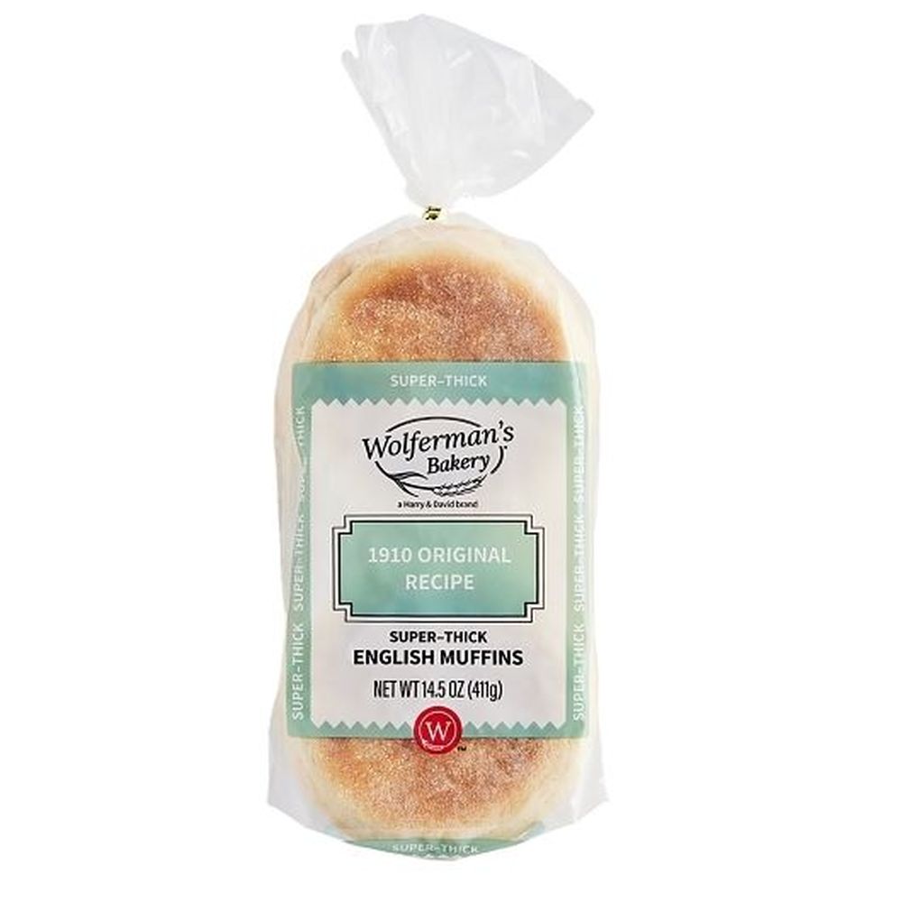 Wolfermans Super Thick Original English Muffin, 4 count -- 12 per case