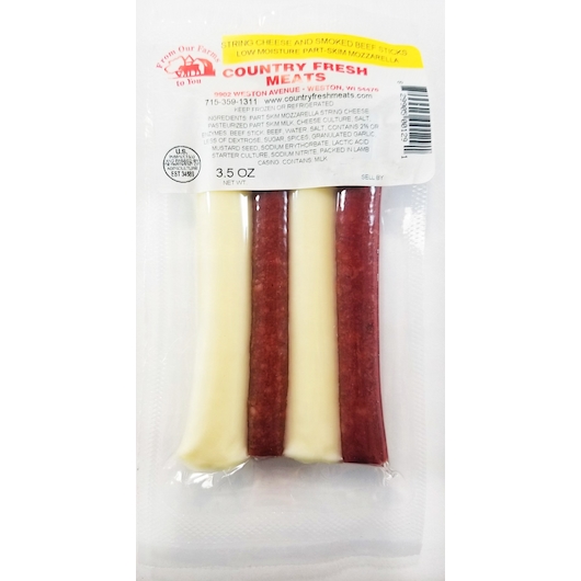 Country Fresh String Cheese Smoked Beef Sticks Case | FoodServiceDirect