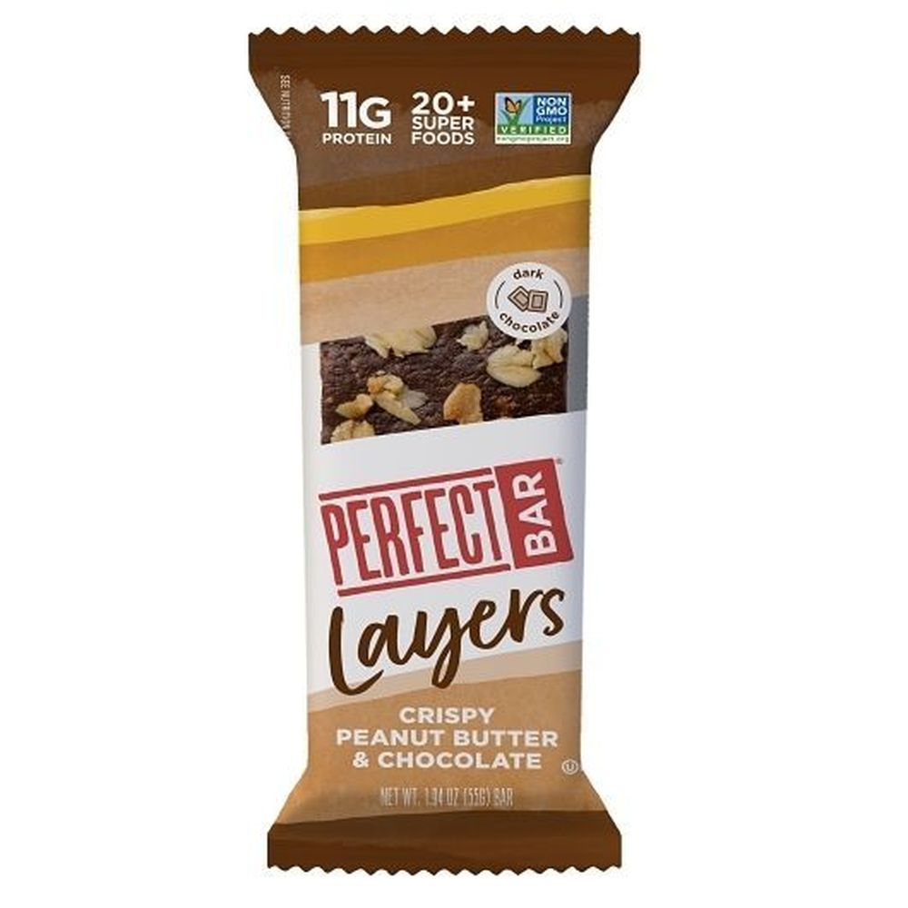 Perfect Bar Layers Crispy Peanut Butter and Chocolate Snack Bar, 1.94 ...