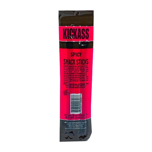 Kickass Spicy Twin Pack Snack Stick, 2 Ounce -- 240 per case