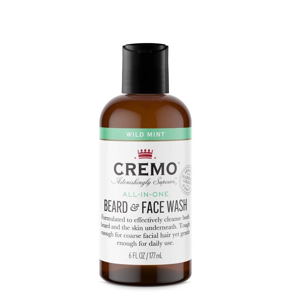 Cremo Wild Mint Beard and Face Wash, 6 Ounce -- 12 per case