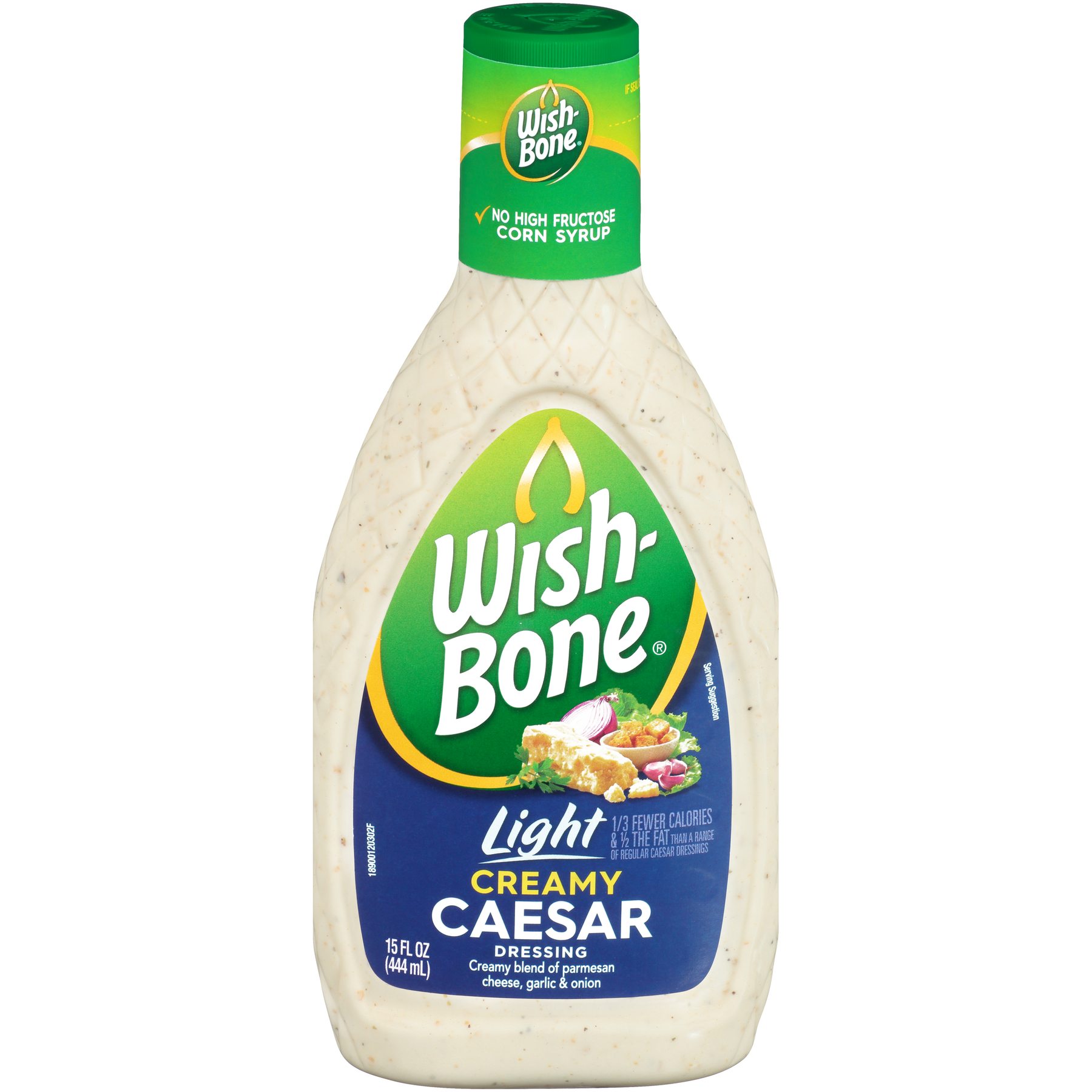 Wish Bone Light Creamy Caesar Dressing, 15 Fluid Ounce -- 6 per case.