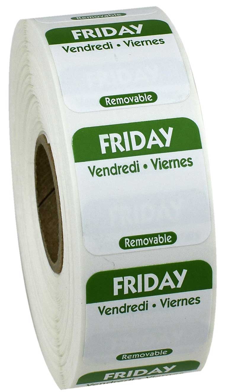 National Checking Friday Trilingual Removable Label -- 12 per case ...