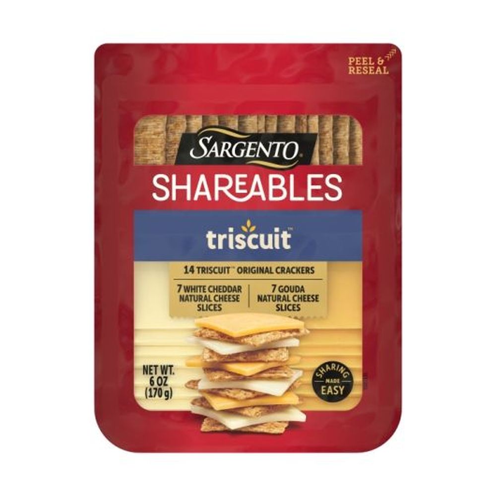 Sargento Shareables Triscuit Cracker with Mild White Cheddar and Gouda ...