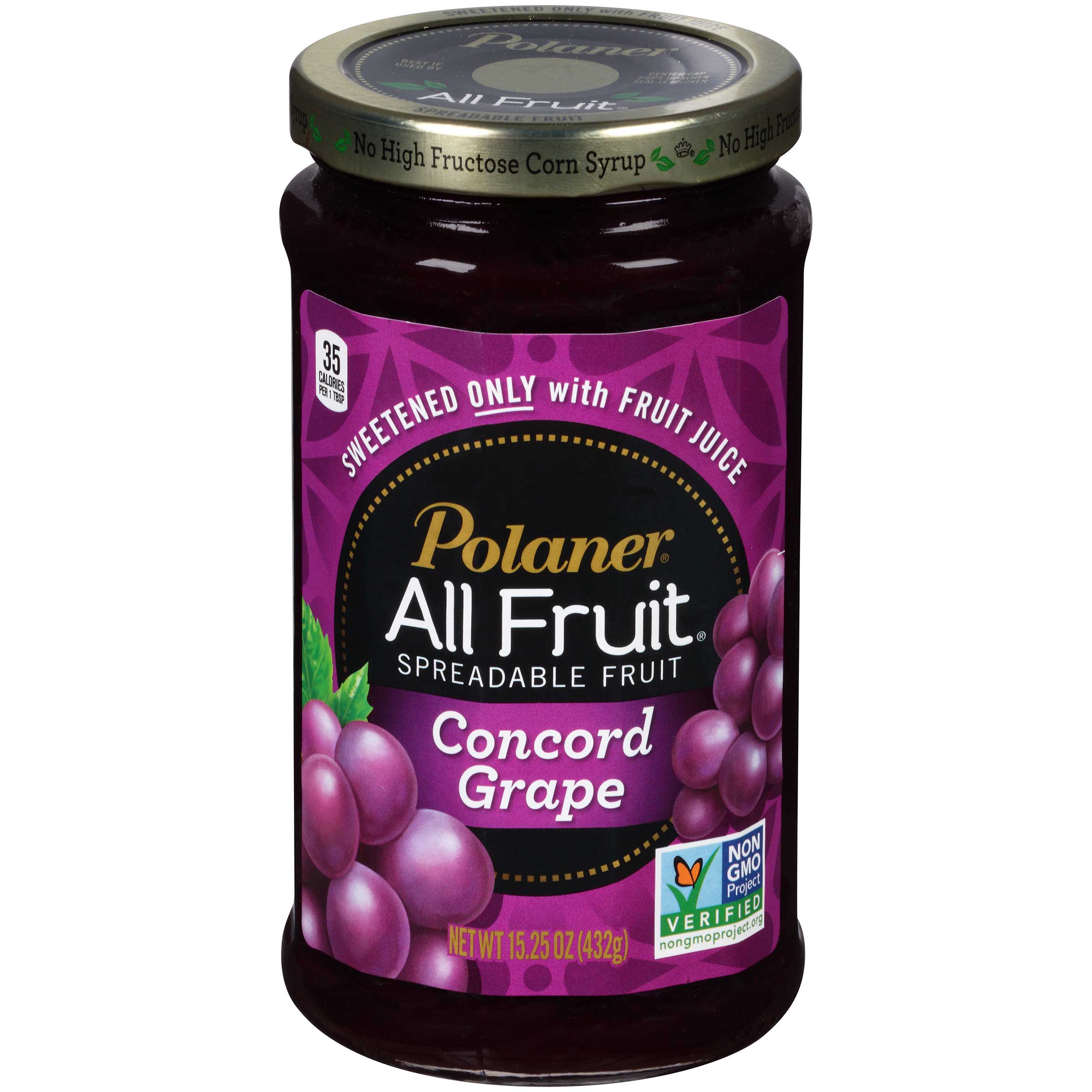 Polaner All Fruit Grape Jelly with Fiber, 15.25 Ounce -- 12 per case ...