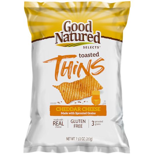 Good Natured Toasted Cheddar Cheese Thins | FoodServiceDirect