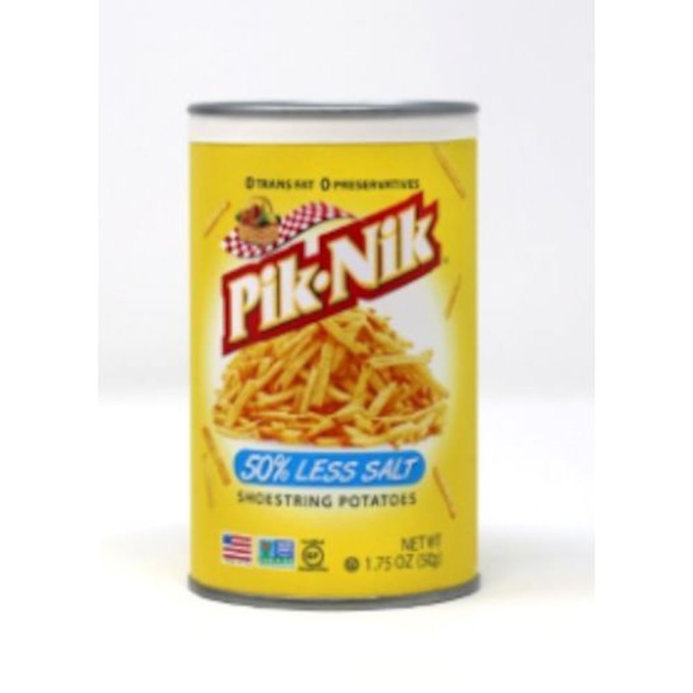 Pik Nik 50 Percent Less Sodium Potatoes, 1.75 Ounce -- 48 per case