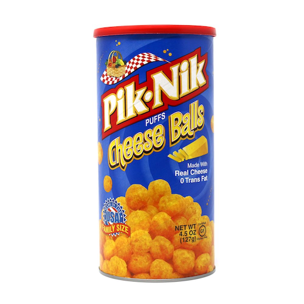Pik Nik Puffed Cheddar Cheese Balls - Display Shipper, 4.5 Ounce -- 36 ...