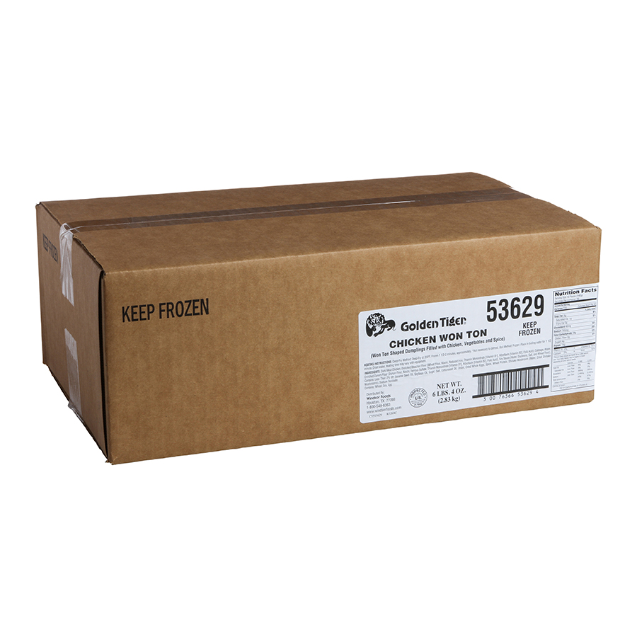 Windsor Golden Tiger Chicken Won Ton Case | FoodServiceDirect