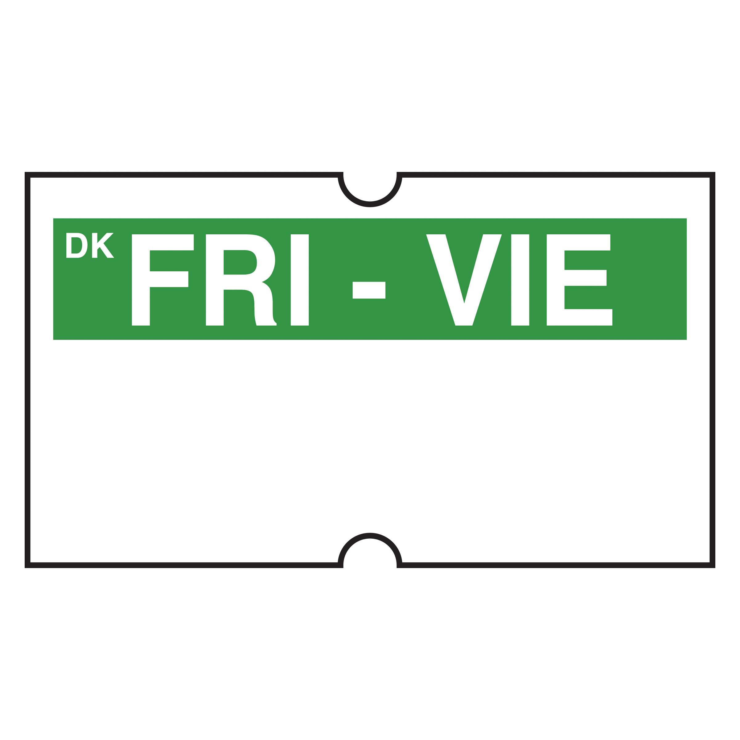 Daymark DuraMark DM3 1 Line Green Date Coder Label - Friday -- 8 rolls ...