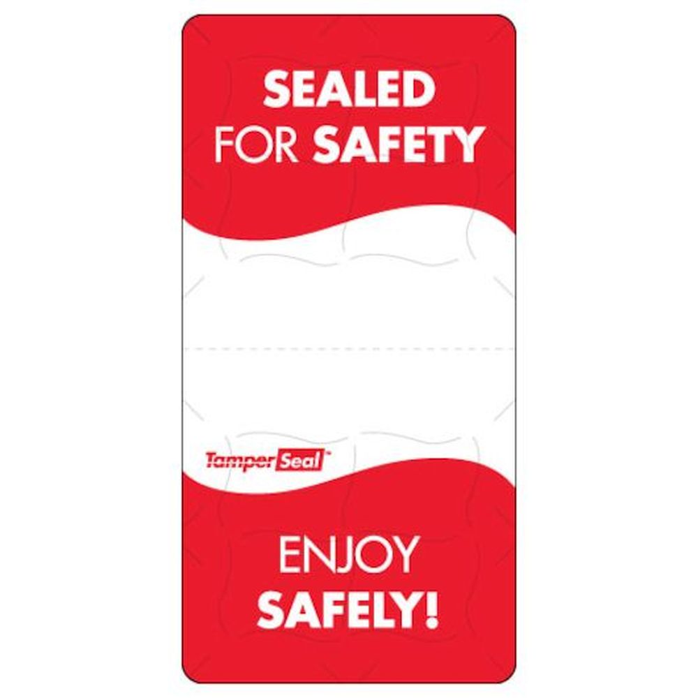 Daymark TamperSeal 2 inch By 4 inch Rectangle Super Permanent Adhesive ...