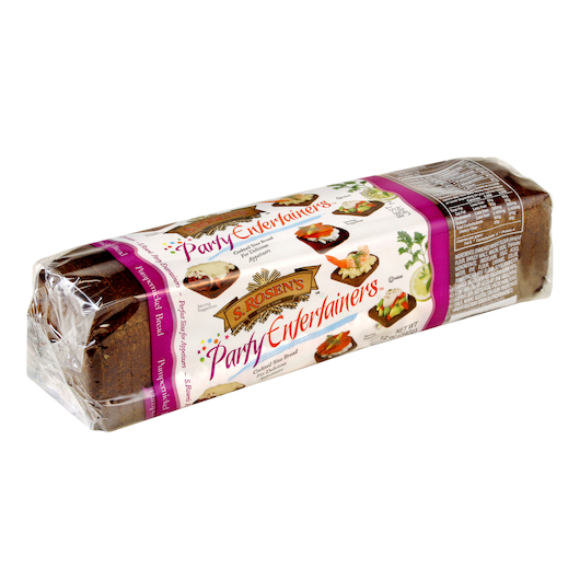 S Rosens Pumpernickel Cocktail Rye Bread Case | FoodServiceDirect
