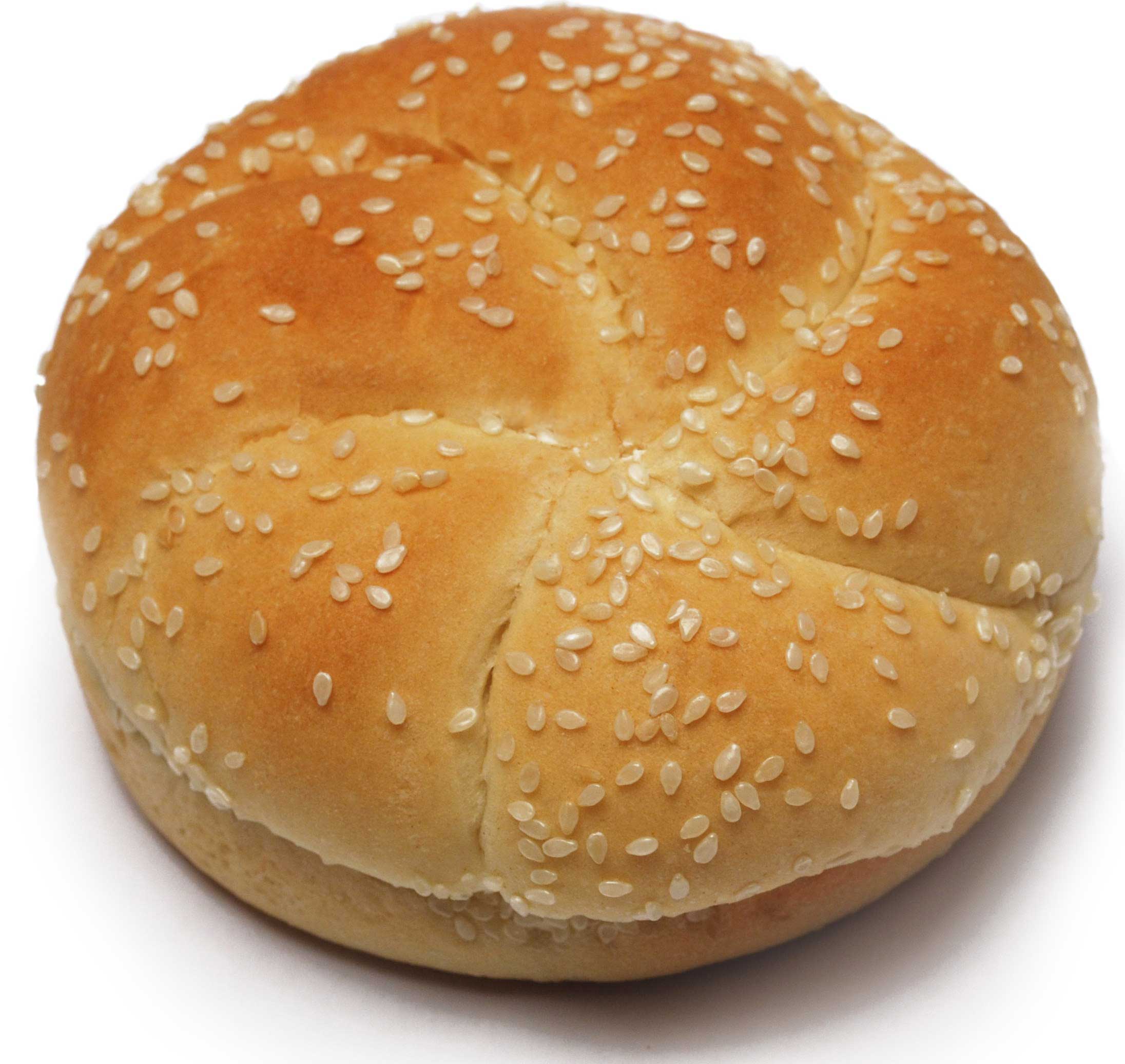 Alpha Baking 45 inch Sesame Kaiser Bun, 12 count per pack -- 4 per case