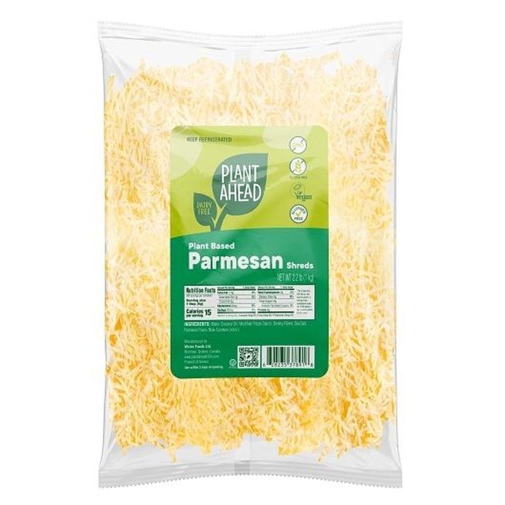 Plant Ahead Vegan Plant Based Parmesan Shred, 2.2 Pound - 3 per case