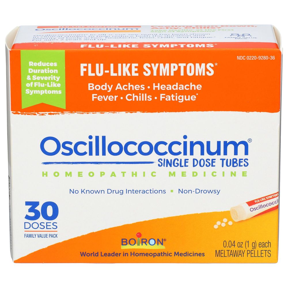 Boiron Flu Like Symptoms Oscillococcinum Pellets, 30 count