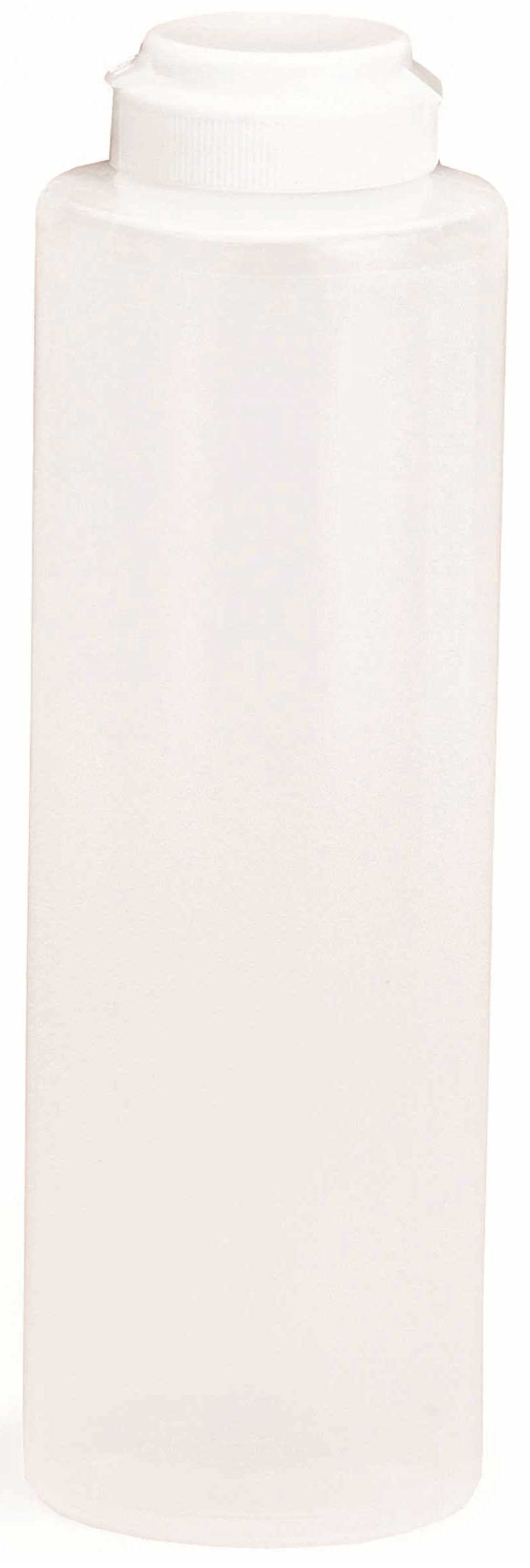 Tablecraft Natural Squeeze Bottle Dispenser with Hinged Top, 12 Ounce ...