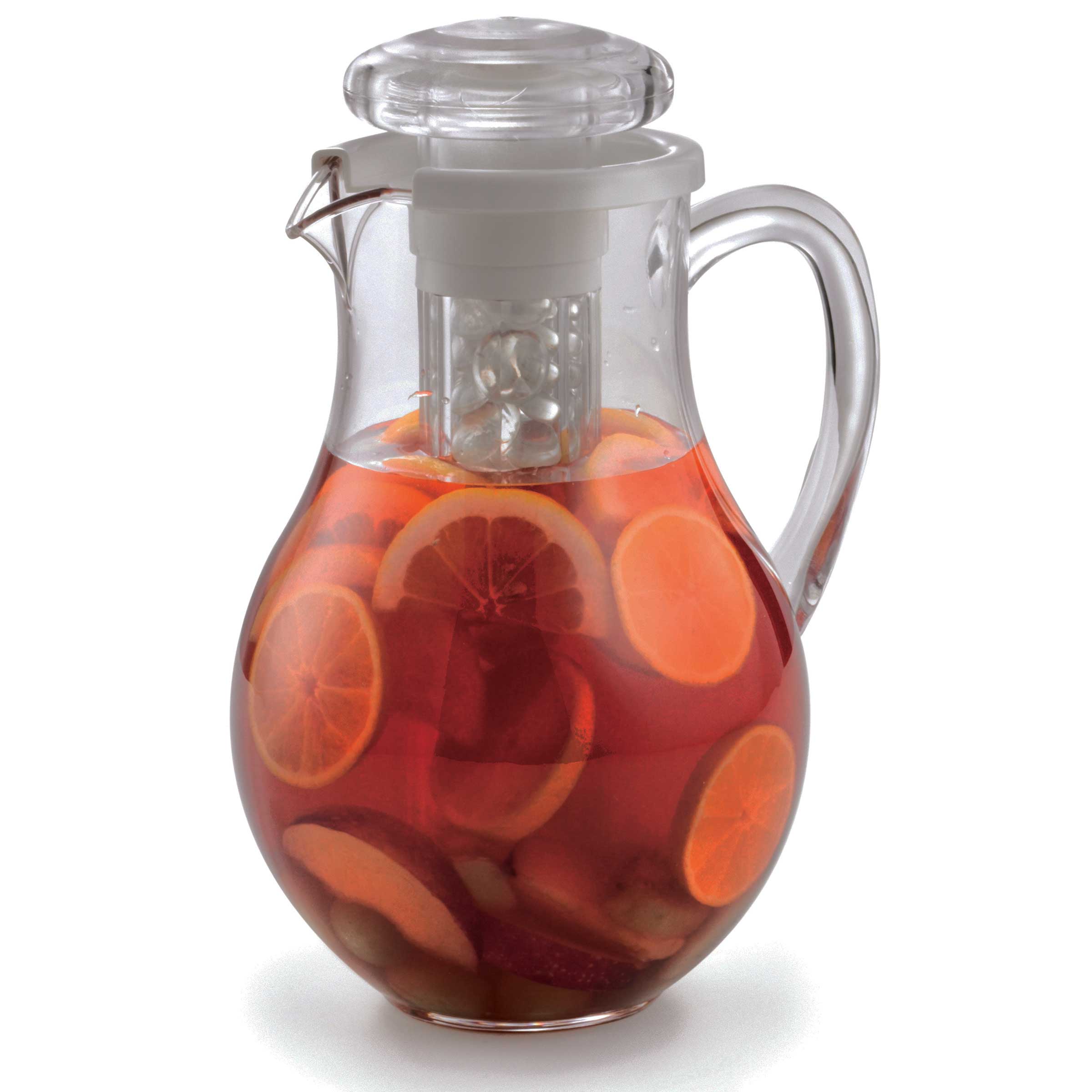 Tablecraft Polycarbonate Center Ice Core Pitcher, 1/2 Gallon ...