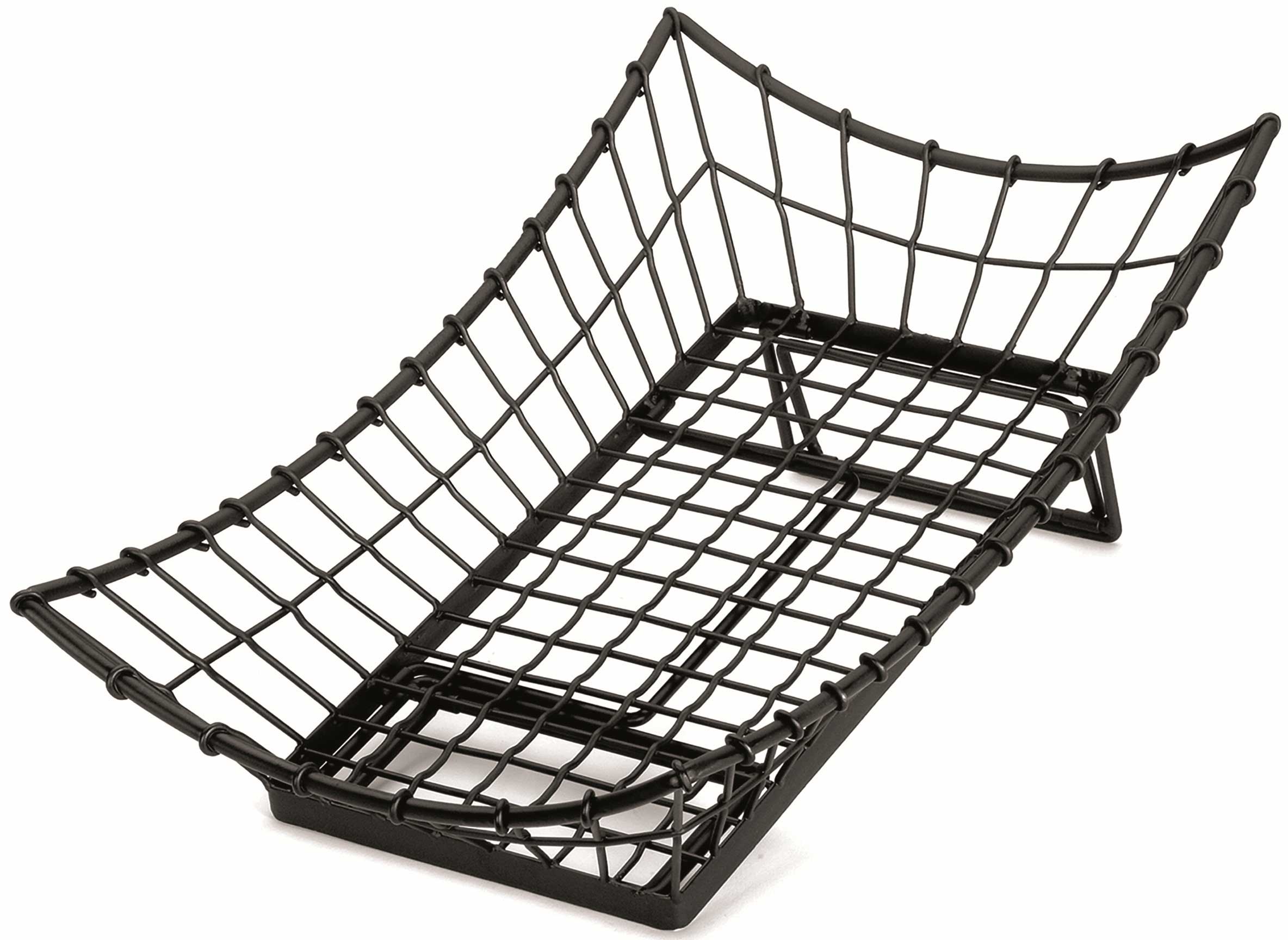 Tablecraft Black Rectangle Transformer Basket, 21 x 13 x 5.5 inch -- 4 ...