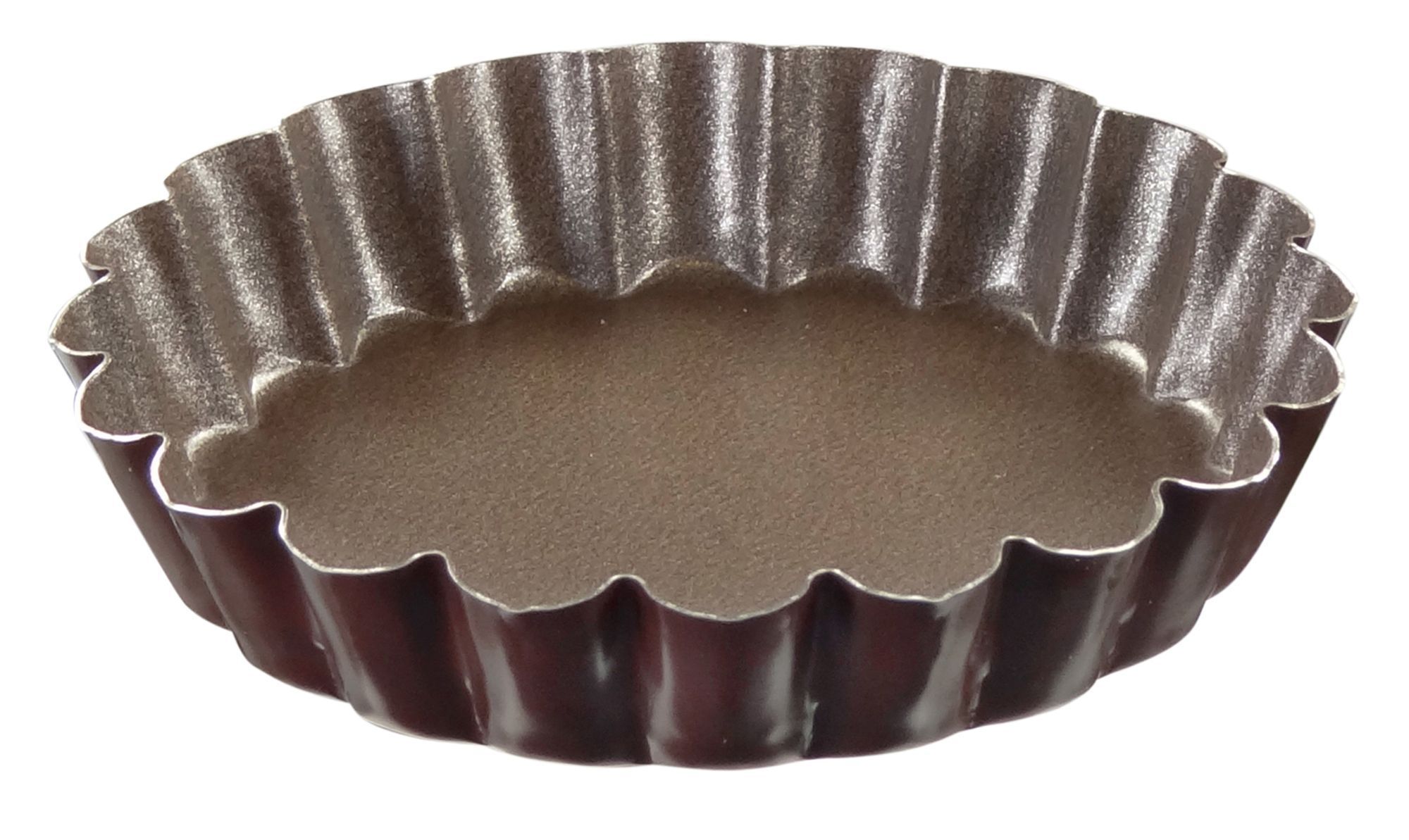 Gobel Round Fluted Tartlet Mold with Fixed Bottom, 3.5 inch Diameter