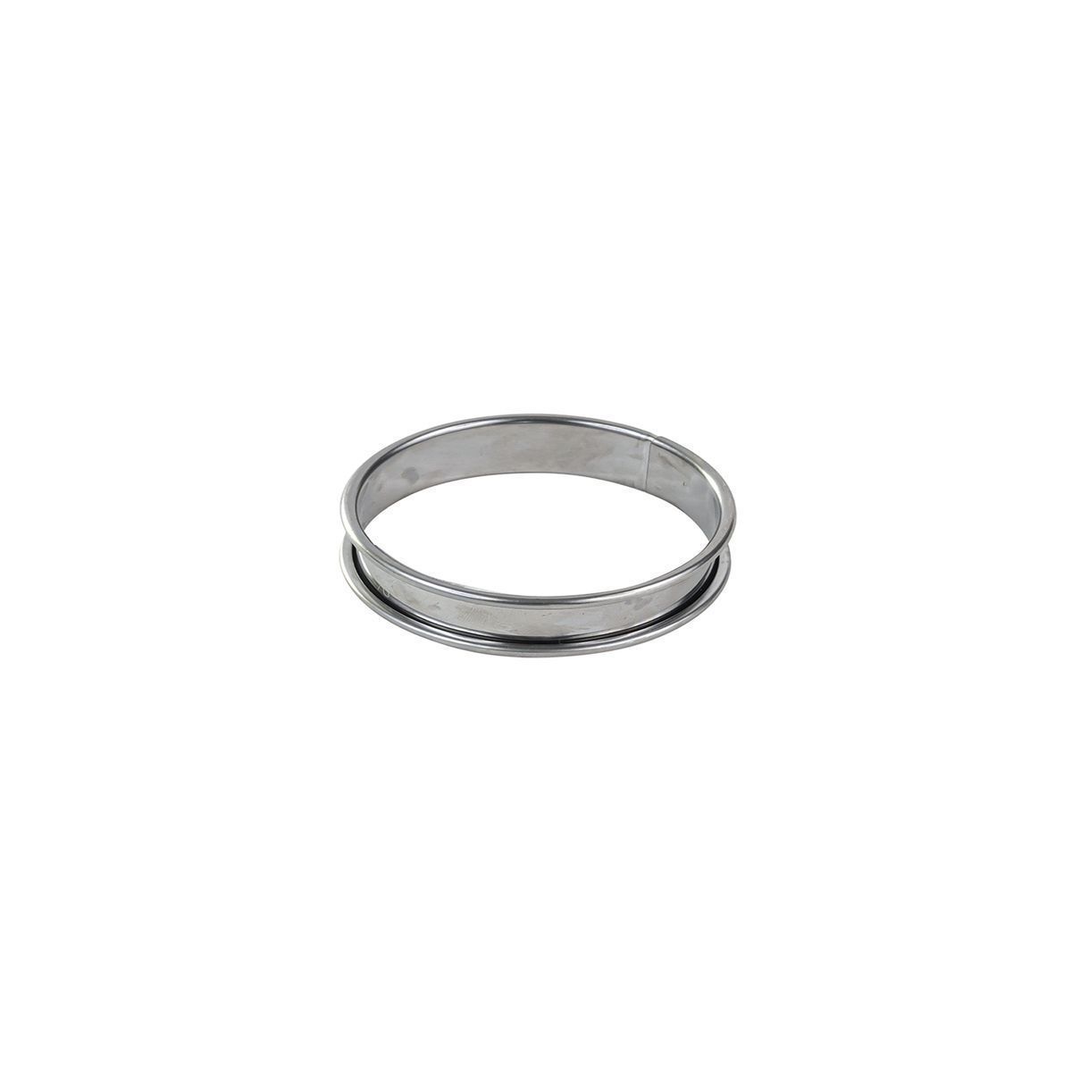 Gobel Stainless Steel Tart Ring with Rolled Edges, 5.9 inch Diameter