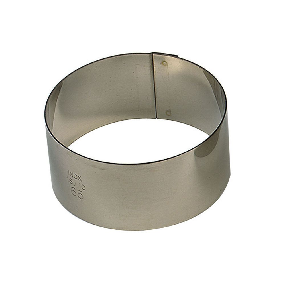 Gobel Stainless Steel Round Nonnette Ring, 2.8 inch x 1.2 inch Height ...