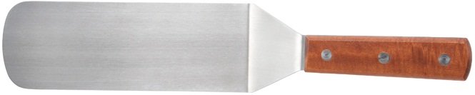 Winco Flexible Offset Turner with Wooden Handle, 8 1/4 x 2 7/8 inch ...