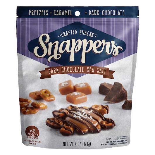 Snappers Dark Chocolate Sea Salt Pretzel Crisps | FoodServiceDirect