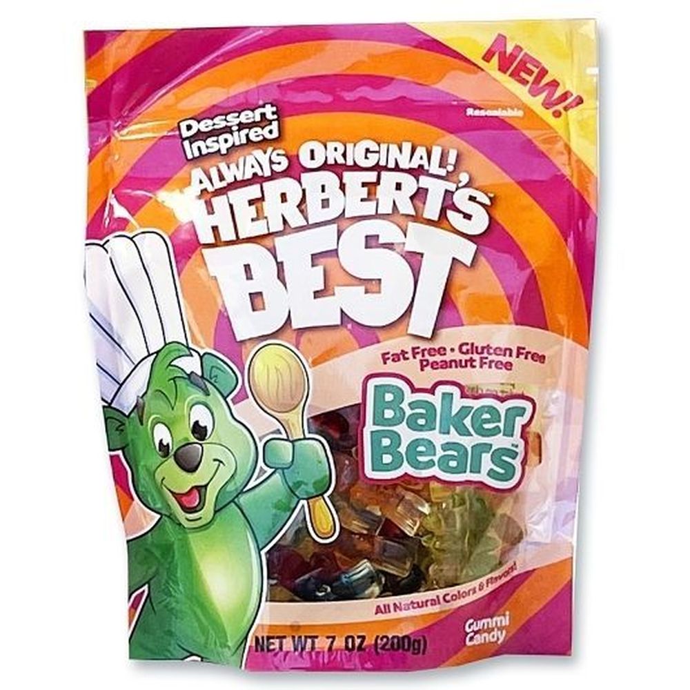 Herberts Best Grams Of Baker Bear Gummi - Peggable Stand Up Bag, 7 ...