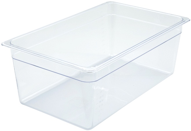 Winco Polycarbonate Full Size Food Pan, 8 inch Depth -- 6 per case