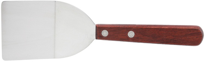 Winco Offset Turner with Wooden Handle, 2 x 2 1/4 inch Blade -- 12 per ...